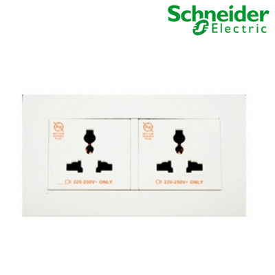 Schneider Vivace KBT413S_WE - Ổ Cắm Đôi Đa Năng Màu Trắng - Quốc Phương ...